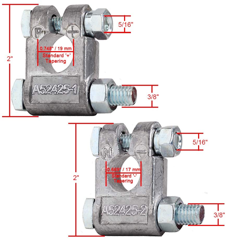 Dodge Cummins Military Battery Terminals, Lugs & Boots Set – Poor Man's ...