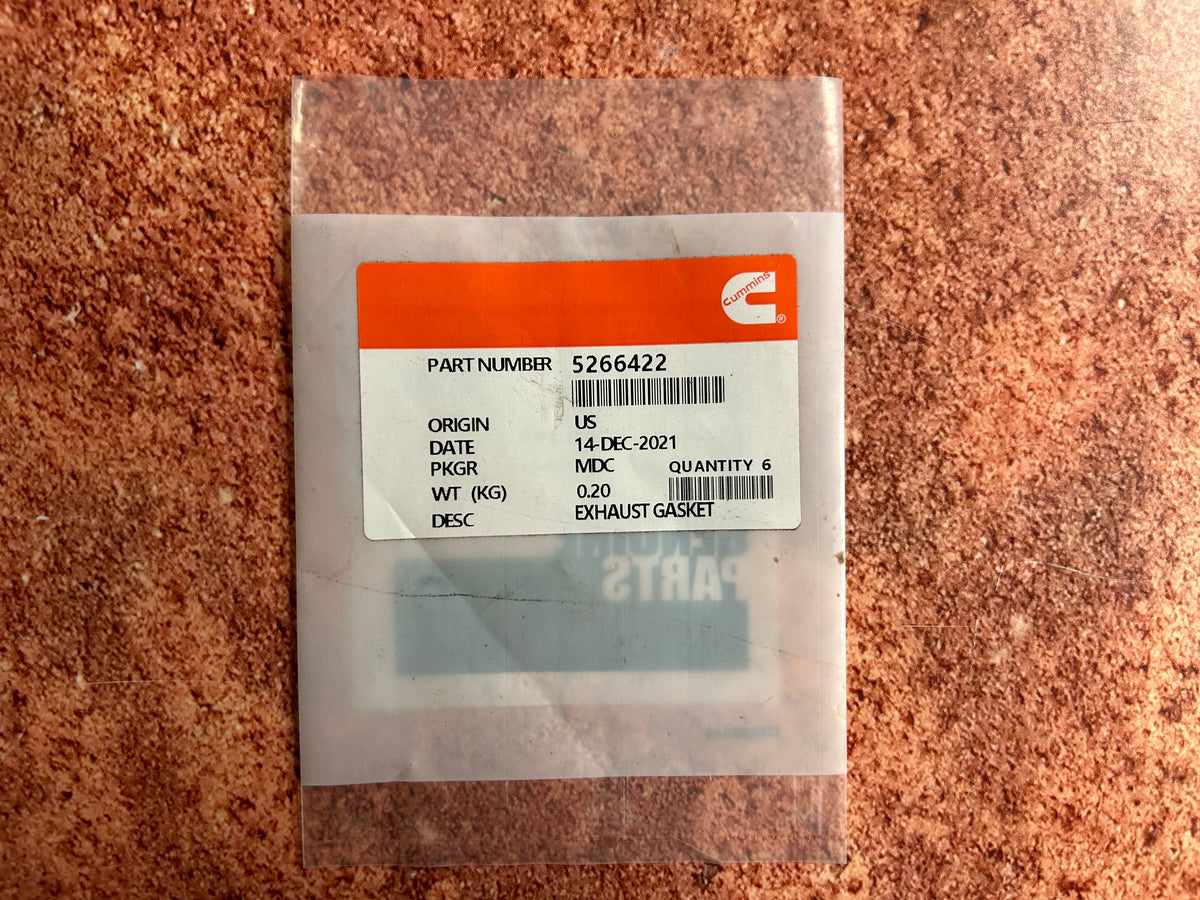 Cummins 5266422 Steel Exhaust & 3901356 Steel Turbo Manifold Gaskets ...